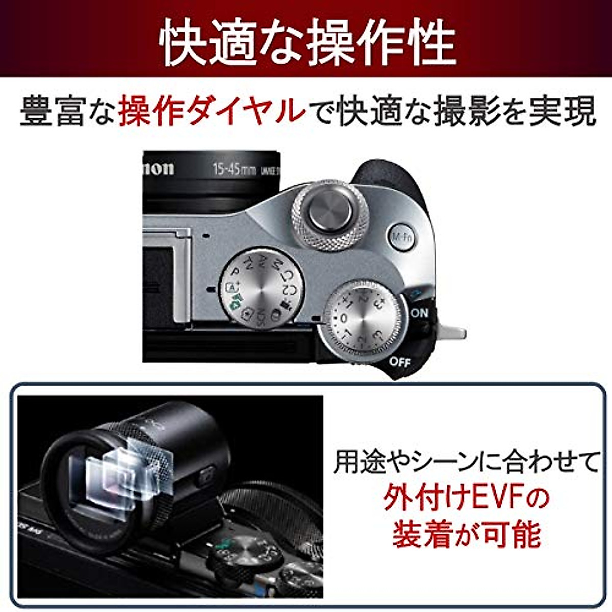 Canon mirrorless Single-Lens Camera EOS M6 Lens kit (Black) EF-M15-45mm F3.5-6.3 is STM- International Version (No Warranty)