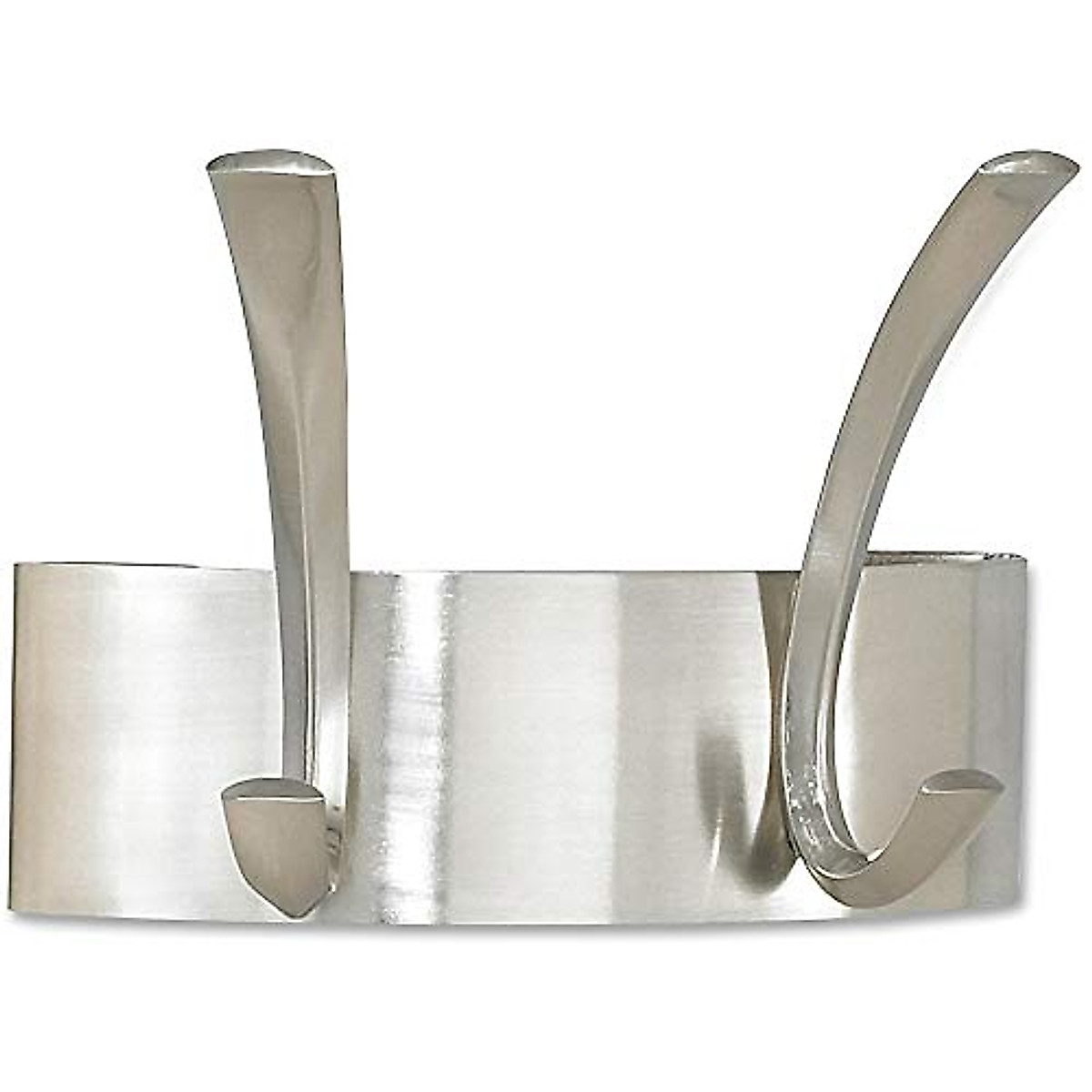 Safco Products Metal Coat Rack, 2 Hook, Silver, 4203SL, 2 pk