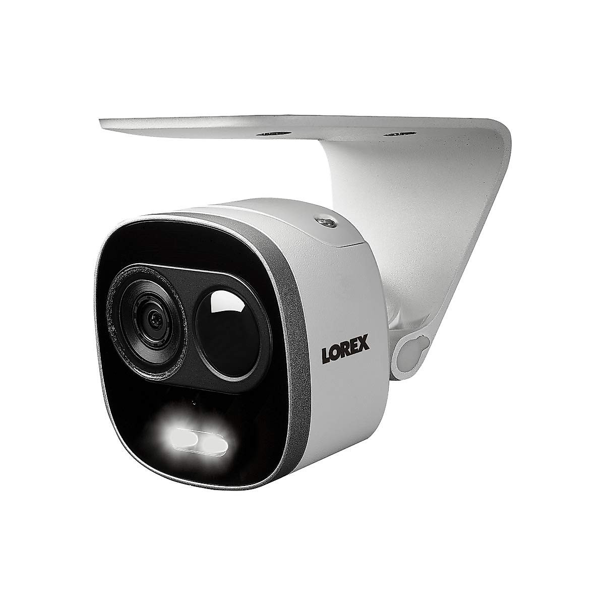 Lorex Weatherproof Indoor/Outdoor 4K Ultra HD Active Deterrence Security Camera, HD Camera w/Long Range Color Night Vision, 2- Way Talk, Motion Activated Lights, and Remote-Triggered Sirens