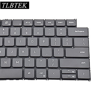 TLBTEK Keyboard Replacement Compatible with Dell Inspiron 13 5310 14 Pro 5431 5410 5415 5418 7415 2-in-1 P147G,16 Pro 5620 5625 7620 P119F,Latitude 3320 3420 P144G,Vostro 13 5310 Series Laptop Black