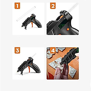 BATDIYOW Mini Glitter Glue Gun Sticks Colored 30 PCS 6 Colors 0.27 in x 4 in Compatible with Most Glue Guns