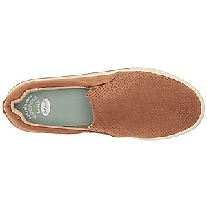 Dr. Scholl's Shoes Women's Happiness Lo Sneaker, Brown Fabric, 7.5