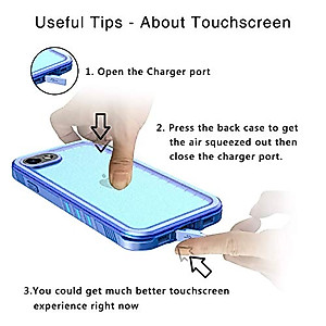 SPORTLINK Waterproof Case for iPhone SE 3rd 2022/iPhone SE 2nd 2020/iPhone 7/8 - Full Body Shockproof Dustproof Phone Screen Protector Rugged Waterproof Case for iPhone SE3/SE2/7/8 (Blue)