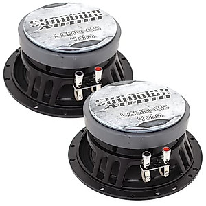 Pair of Sundown Audio LCMR-6.5 Pro Audio 6.5" 100W RMS 4 Ohm Midrange Speakers