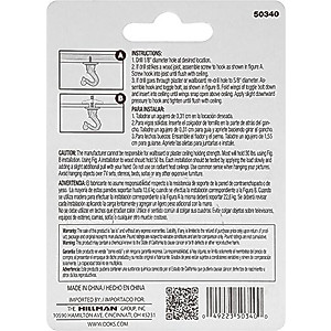 OOK Alloy Steel 534516 50340 Swag Hooks, White