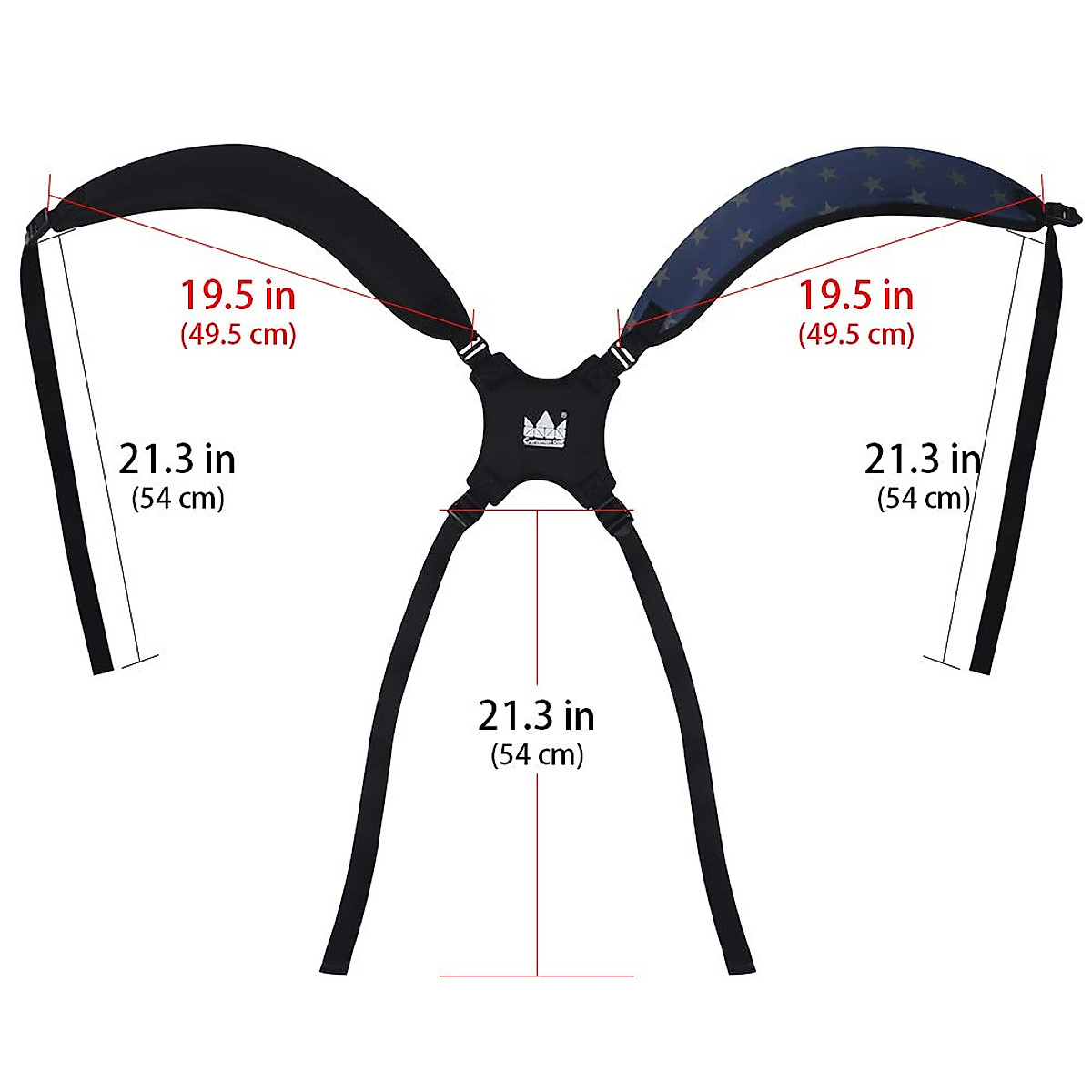 Craftsman Golf Adjustable Waterproof Star Golf Bag Backpack Double Shoulder Strap Replacement