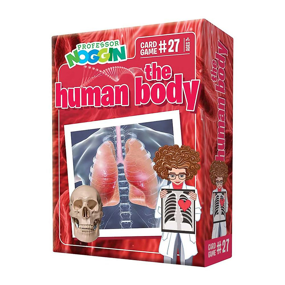 Outset Media Professor Noggin's Human Body Trivia Card Game - an Educational Trivia Based Card Game for Kids - Trivia, True or False, and Multiple Choice - Ages 7+ - Contains 30 Trivia Cards