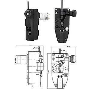 Maxmartt Mig Welder Wire Feeder,DC 24V 10W Mig Welder Roll Wire Feed Motor 0.6-1.0mm Soldering Wire Feeder Machine