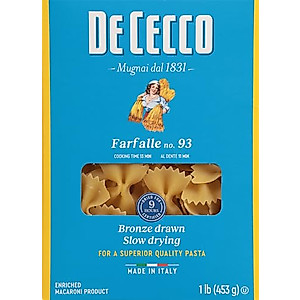 De Cecco Farfalle Pasta, 16 Oz