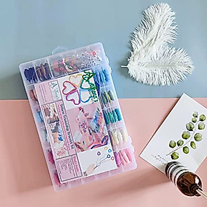 Friendship Bracelet String Kit - 276pcs Embroidery Floss and Accessories - Labeled with Thread Numbers for Cross Stitch Supplies, Embroidery, Cool String Art- Style for Teen or Girls