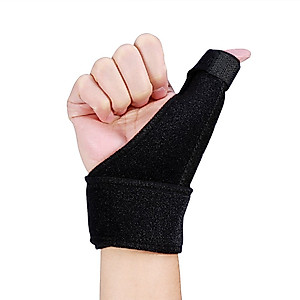Thumb Spica Splint- Thumb Brace for Arthritis or Soft Tissue Injuries, Lightweight and Breathable, Stabilizing and not Restrictive, Fits Both Hands Stabilizing Thumb Brace