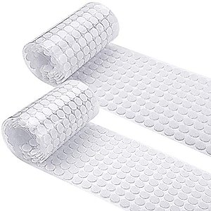 1600Pcs Sticky Back Coins 10mm/0.39” Diameter Hook & Loop Self Adhesive Dots Tapes (800 Sets) - Gtlzlz
