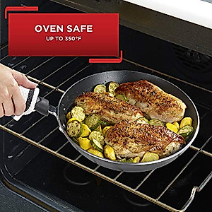 T-fal Advanced Nonstick Fry Pan 8 Inch Cookware, Pots and Pans, Dishwasher Safe Black