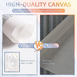 Rasugarlary Paint by Numbers for Adults Beginner, DIY Horse Paint by Numbers Kits on Canvas, Oil Painting Paintworks Acrylic Painting by Numbers Kits with for Home Decor Gift 15.7x19.6