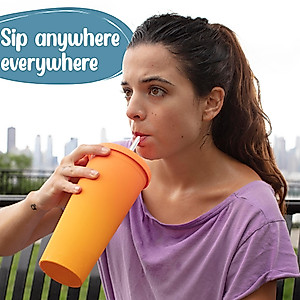 Astra Shop Replacement Straw Set: 8 Reusable Straws + 1 Cleaning Brush for Stanley & Simple Modern Tumblers. Eco-friendly, durable, and compatible with 40 oz and 30 oz Cup Tumblers.