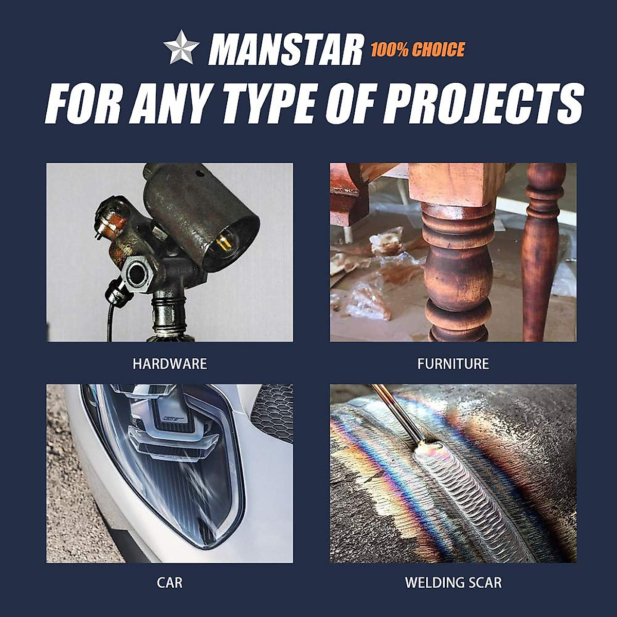 15 Pcs 4 x 24 Inch Assorted Aluminum Oxide Sanding Belt,80/120/150/240/400 Grit