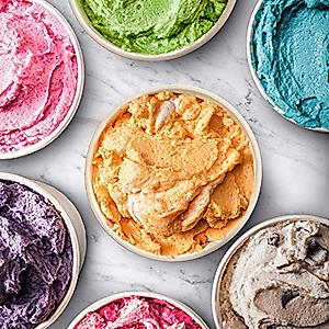 BALCI - Premium Ice Cream Containers (2 Pack - 1 Quart Each) Perfect Freezer Storage Tubs with Lids for Ice Cream, Sorbet and Gelato! - Blue