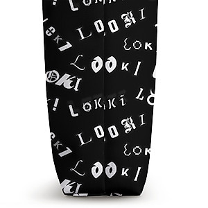 Marvel Loki Disney+ Pattern Black Tote Bag