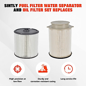 6.7L Cummins Fuel Filter Water Separator Kit Compatible with 2019-2024 Dodge Ram 2500 3500 4500 5500 6.7 Turbo Diesel Engines, Replaces# 68157291AA and 68436631AA