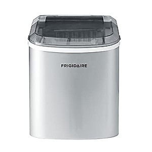 FRIGIDAIRE EFIC189-Silver Compact Ice Maker, 26 lb per Day, Silver (Packaging May Vary)