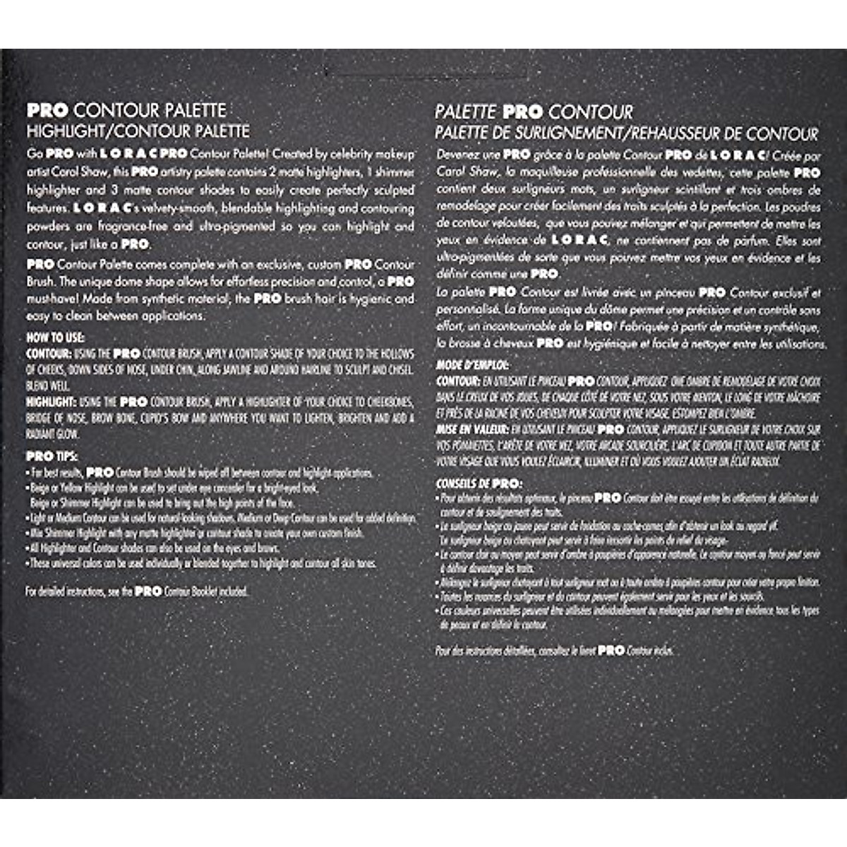 LORAC PRO Contour Palette & Contour Brush | Contour Powders & Highlighter Makeup | Mirror Compact