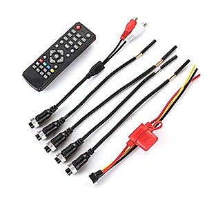 WeniChen Mini 4CH Mobile 960P DVR Realtime Video/Audio Surveillance Recorder with Remote Controller Encrption for Bus Car Vehicle, Support SD Card up to 128GB