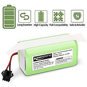 Replacement Battery Compatible with eufy RoboVac 11 11C 11S 11S PLUS 11S MAX 12 15C 15C MAX 15T 25C 30C G10 Hybrid G30 Edge R500 R450 & Ecovacs Deebot N79 N79S N95 DN622 661 | 14.4V 2600mAh