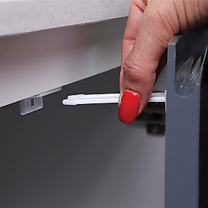 Dreambaby Twin Pin Latches, White (2 Pack)