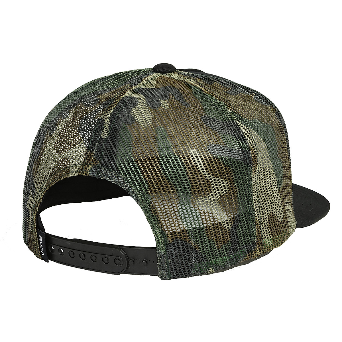 RVCA Men's VA All The Way Truck Hat (One Size, Black/Camo)