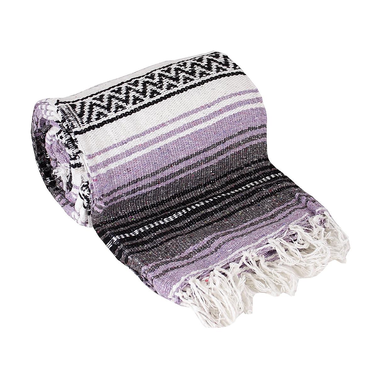 Canyon Creek Authentic Mexican Yoga Falsa Blanket (Light Purple)
