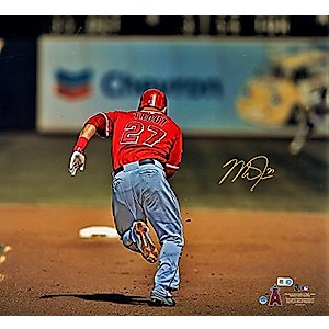 Kirkland Mike Trout, 8 by 10 Autograph Photo on Glossy Photo Paper