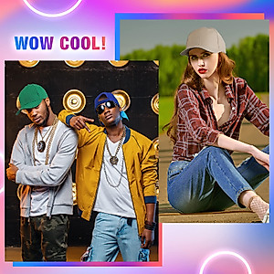 72 Pcs Plain Baseball Caps Bulk Blank Dad Hat Adjustable Back Strap Ball Caps Unisex Golf Hat Solid Color Snapback Cap for Men Women Sports (Multi-Colored)