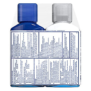 Mucinex Fast-Max Cold and Flu & Nightshift Severe Cold and Flu Medicine for Adults, Over-the-Counter Medication Combo Pack for Sore Throat Relief, Decongestant, Cough & Cold Medicines, 2 x 6 Fl Oz