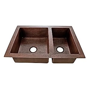Copper kitchen Sink 60/40
