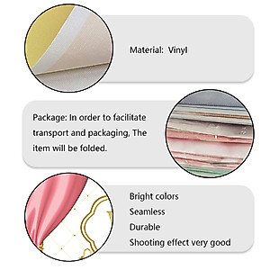 Royal Princess Baby Shower Backdrop Welcome Little Princess Birthday Party Photography Backdrop Pink Curtain Golden Crown Background Baby Little Girls Shower Decorations 7x5ft (Pink Princess)