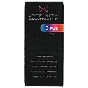 Artfinity Alcohol Inks 3 Pack - Vibrant, Professional, Dye-Based Alcohol Inks for Artfinity Alcohol Markers, Artists, Drawing, & More! - Leaf Green G1-6