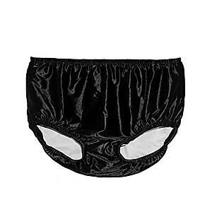 Special Needs Swim Diaper - Reusable Swim Diapers (XL-Size 18/20-Waist: 22-34"; Weight: 119-141 pds, Black)