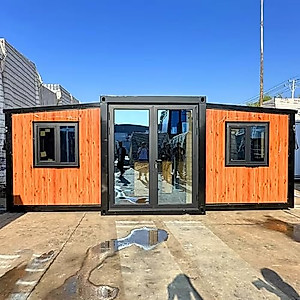 Folding Modular Container Home–2 Bedrooms with Kitchen, Ideal for Temporary Office Spaces and Recreational Living in Various Environments
