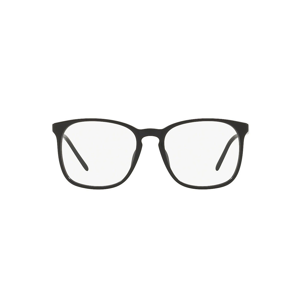 Ray-Ban RX5387F Low Bridge Fit Square Prescription Eyeglass Frames, Black/Demo Lens, 54 mm