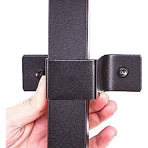 IRONCK Industrial Bookshelf and Bookcase Double Wide 5 Tier, Large Open Shelves, Wood and Metal Bookshelves for Home Office Furniture, Easy Assembly