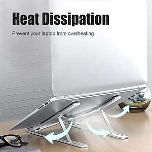 Adjustable Notebook Stand Holder for Desk, Laptop Stands for Reading Stand for Tablet and Book, Foldable and Space Saving Design