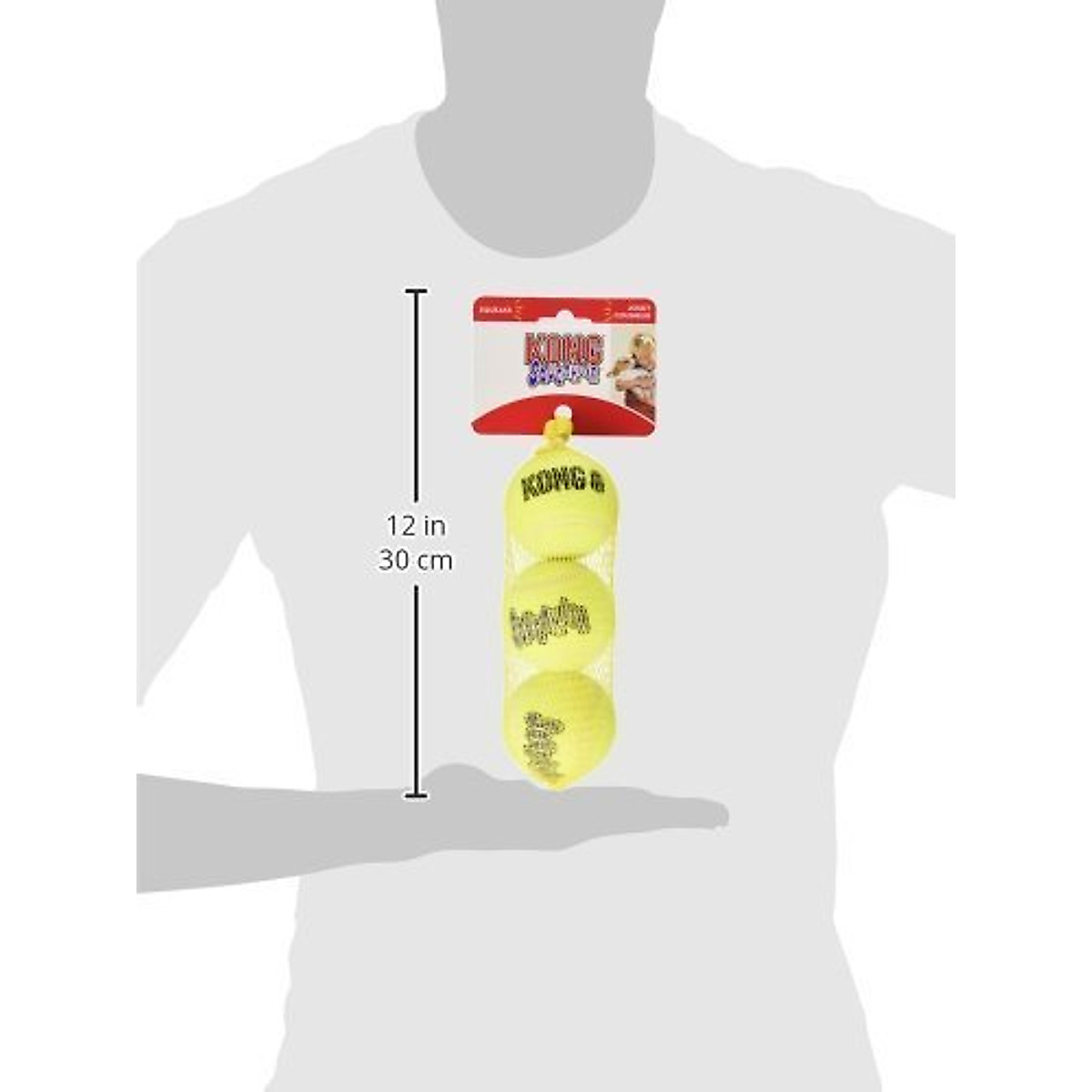 KONG Air Squeaker Tennis Balls Two Pack