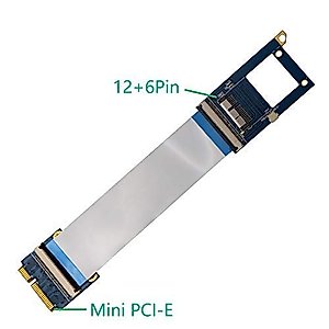 Newest Version Mini CI-E to BCM94360CD Flexible Extender Cable for Mac OS Hackintosh