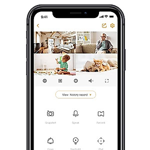 Imou Home Security Camera 2 Pack 1080P Baby Monitor with Night Vision, 2-Way Audio, Human Detection, Sound Detection, Plug in WiFi Indoor Camera Dog Cam with App, 2.4G Wi-Fi Only, Works with Alexa