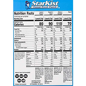 StarKist Tuna Creations, Variety Pack, 4 - 2.6 oz pouch (Total 10.4 Oz) (Packaging May Vary)