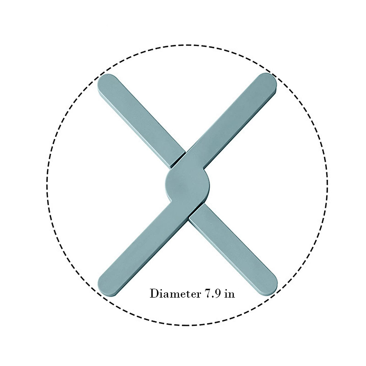 Foldable Silicone Trivets Non-Slip Heat-Resistant Folding Pad with Collapsible Cross Design for Hot Dishes Hot Pots and Pans (5PCS)