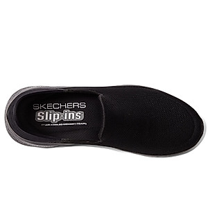 Skechers Men's Gowalk Flex Hands Free Slip-ins Athletic Slip-on Casual Walking Shoes Sneaker, Black, 10.5