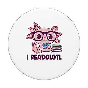 I Readolotl Axolotl Mexican Caudate Axolotl PopSockets Swappable PopGrip