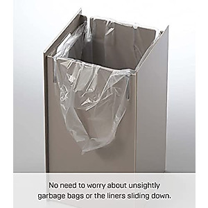 YAMAZAKI home 6950 Veil-Trash Can, Taupe