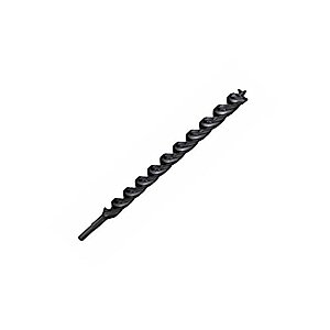 Wood Owl 1" Diameter x 7 1/2" Long Ultra Smooth Tri Cut Auger Hand Brace Boring Bit PTEE coated 09713
